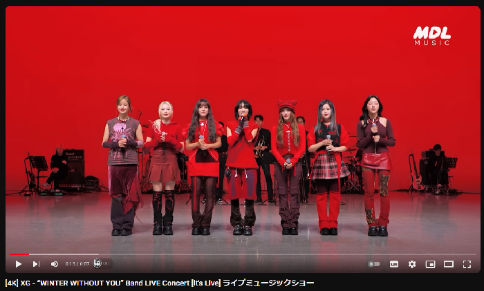 [4K] XG - “WINTER WITHOUT YOU” Band LIVE Concert [it's Live] :: Get out ...